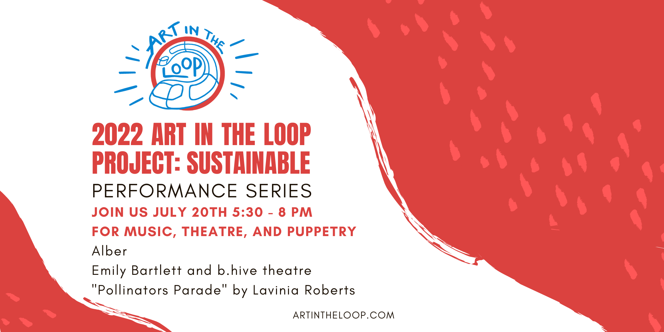 Pollinators Parade, 2022 Art in the Loop Project: Sustainable – lavinia roberts