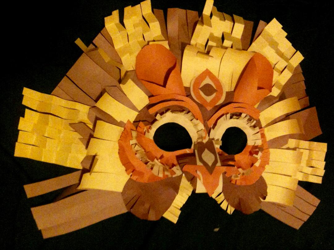 paper sculpture mask – lavinia roberts